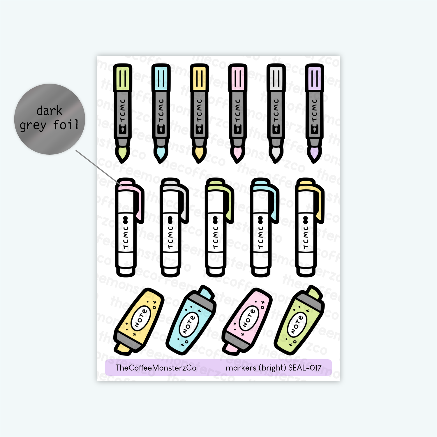 Markers - Sticker Seals – TheCoffeeMonsterzCo