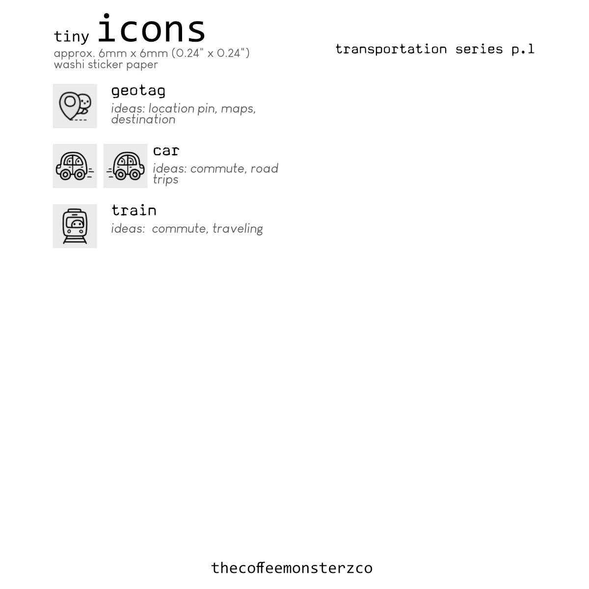 Washi Paper Stickers – TheCoffeeMonsterzCo