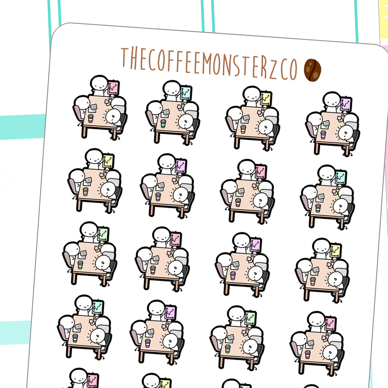 Meeting Stickers – TheCoffeeMonsterzCo